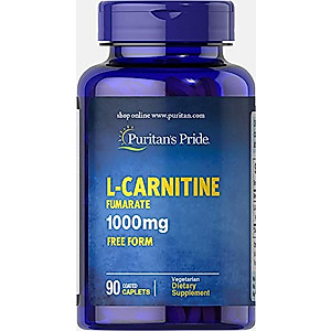 Puritan's Pride L-Carnitine Fumarate 1000 mg-90 Caplets