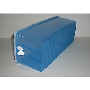 Tupperware FridgeSmart Large Refrigerator Storage, 19-3/4 cup capacity (blue container with clear seal)