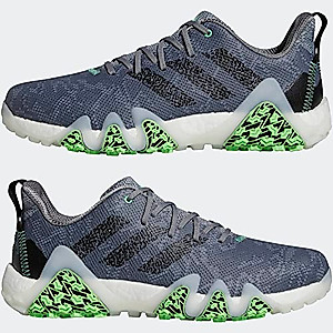 adidas Men's Codechaos 22 Spikeless Golf Shoes, Grey Three/Core Black/Beam Green, 10.5