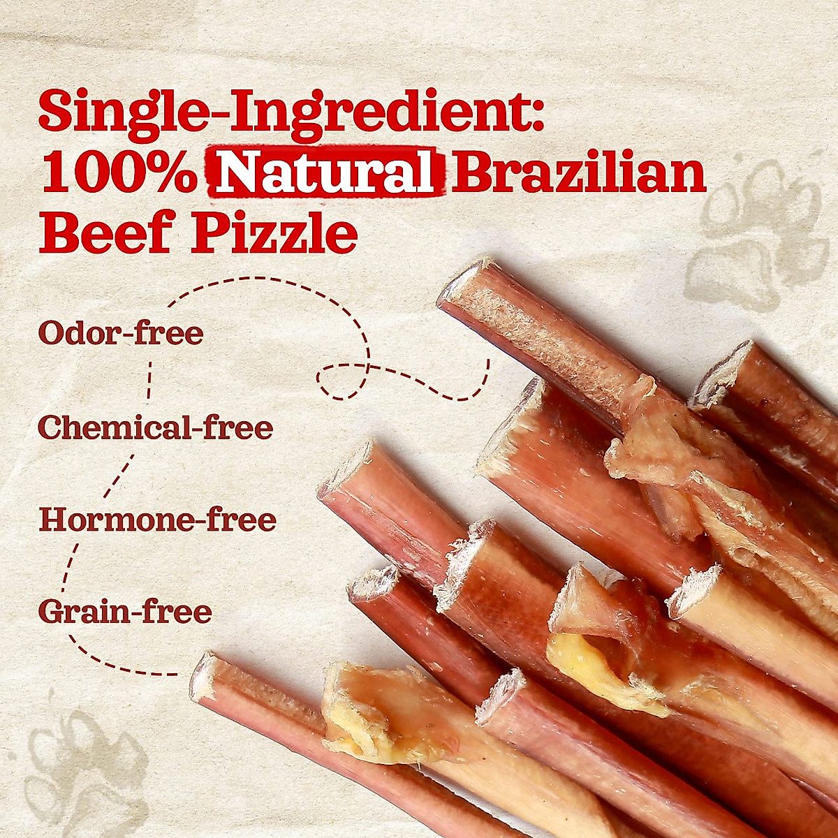 Natural Farm Thin Bully Sticks (6 Inch, 25 Pack), Natural Dog Dental Treats, Grain-Free, Preservative-Free, Low-Fat, & Fully Digestible - Best for Small, Senior or Light Chewers