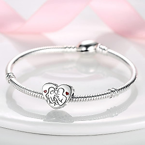 MULA 925 Sterling Silver Charms for Bracelets and Necklaces Dangle Pendants Beads Family Tree Charms Jewelry for Women