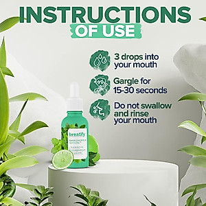 Breatify Bad Breath Eliminating Serum – Bad mouth smell removing drops – Easy to carry and handy fresh breath oil-serum, 20 mL, 0.68 Oz (Pack of 6, 4.08 Oz)