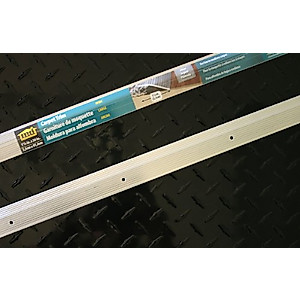 M-D Building Products 78071 Fluted 1-3/8-Inch by 36-Inch Carpet Trim, Silver