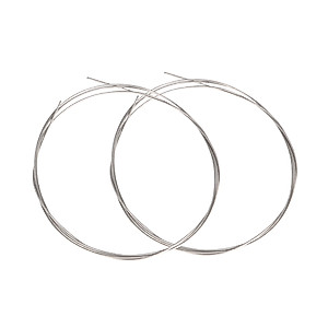 BQLZR 2x Piano Accessories Steel Wire 1m Piano Strings 13# Silver Replacement Strings