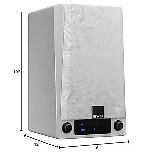 SVS Prime Wireless Pro Powered Speaker System with Chromecast and Airplay 2 - Pair (Piano Gloss White)