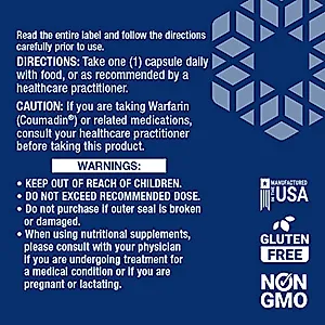 Life Extension Mega Vitamin K2 High Potency for Strong Bones – Daily Vitamin K2 Supplement for Healthy Bone Density Support & Heart Health – Non-GMO, Gluten-Free – 30 Capsules