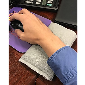 Ergonomic Wrist Rest Bean Bag for Computer Mouse for Pain Relief of Tendinitis, Carpal Tunnel, and Forearm Discomfort