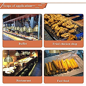 COTCLO Food Heat Lamp Convenient Adjustable Heat Lamp Restaurant or Home Food Service