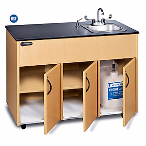 Ozark River Advantage Self Contained Portable Hot Water Handwashing Sink NSF Certified (Laminate Countertop, Maple)