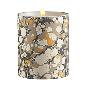 L'or de Seraphine Joan Scented Candle - Essential Oil Candle for Home, Notes of Suede, Rose, and Palo Santo, Sustainable Palm Wax, Clean, Long Lasting, Paraben-Free, 6.4oz