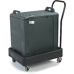 Carlisle FoodService Products XT3000R03 Cateraide Slide N Seal Polyurethane Pan Carrier End Loader, 26-5/8" Height, Black