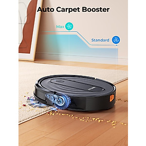 Airzeen Robot Vacuum Cleaner with 3000Pa Suction,Personalized Cleaning Settings,Auto Self-Charging Robotic Vacuum,Carpet Booster,App/Alexa/Remote Control, Ideal for Pet Hair/Hard Floor/Carpet,R7