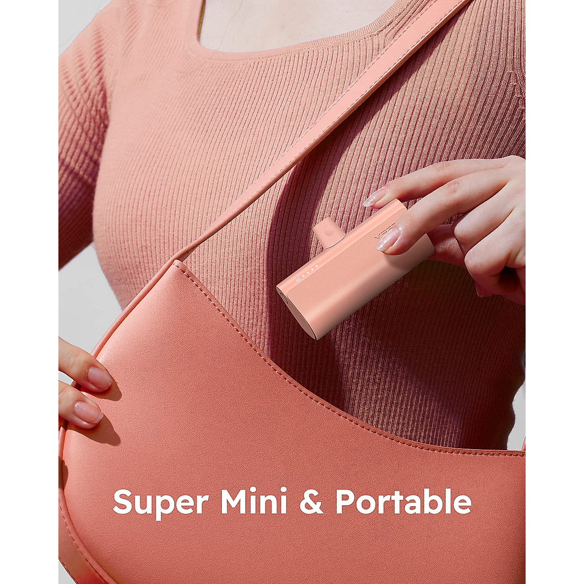 VEGER Portable Charger, USB C Power Bank, 5000mAh Mini Battery Pack Fast Charging 20W Small Charging Bank for Samsung Galaxy S21, S20, S10, S9, Note 20, Pixel, Moto, LG, Oculus Quest, Android Phones