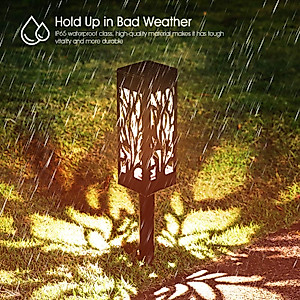 KOOPER Solar Pathway Lights Outdoor 8 Pack, Upgraded Solar Panel Waterproof Auto ON/Off Solar Garden Lights, LED Bright Landscape Outdoor Solar Lights Decorative for Garden, Yard, Patio, Walkway