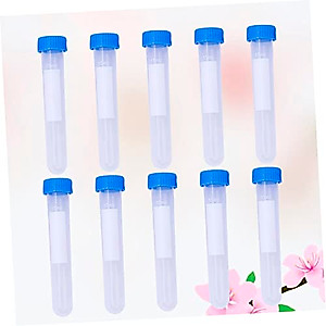 Hohopeti 10 Pcs Bottles for Needles Storage Container with Lid Clear Container Compartmentalized Storage Containers Craft Storage Containers Sewing Needles Container Bead Kit Bead Container