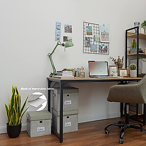 GRANNY SAYS Bundle of 3-Pack Closet Storage Cubes & 1-Pack Extra Large Rectangle Storage Bin