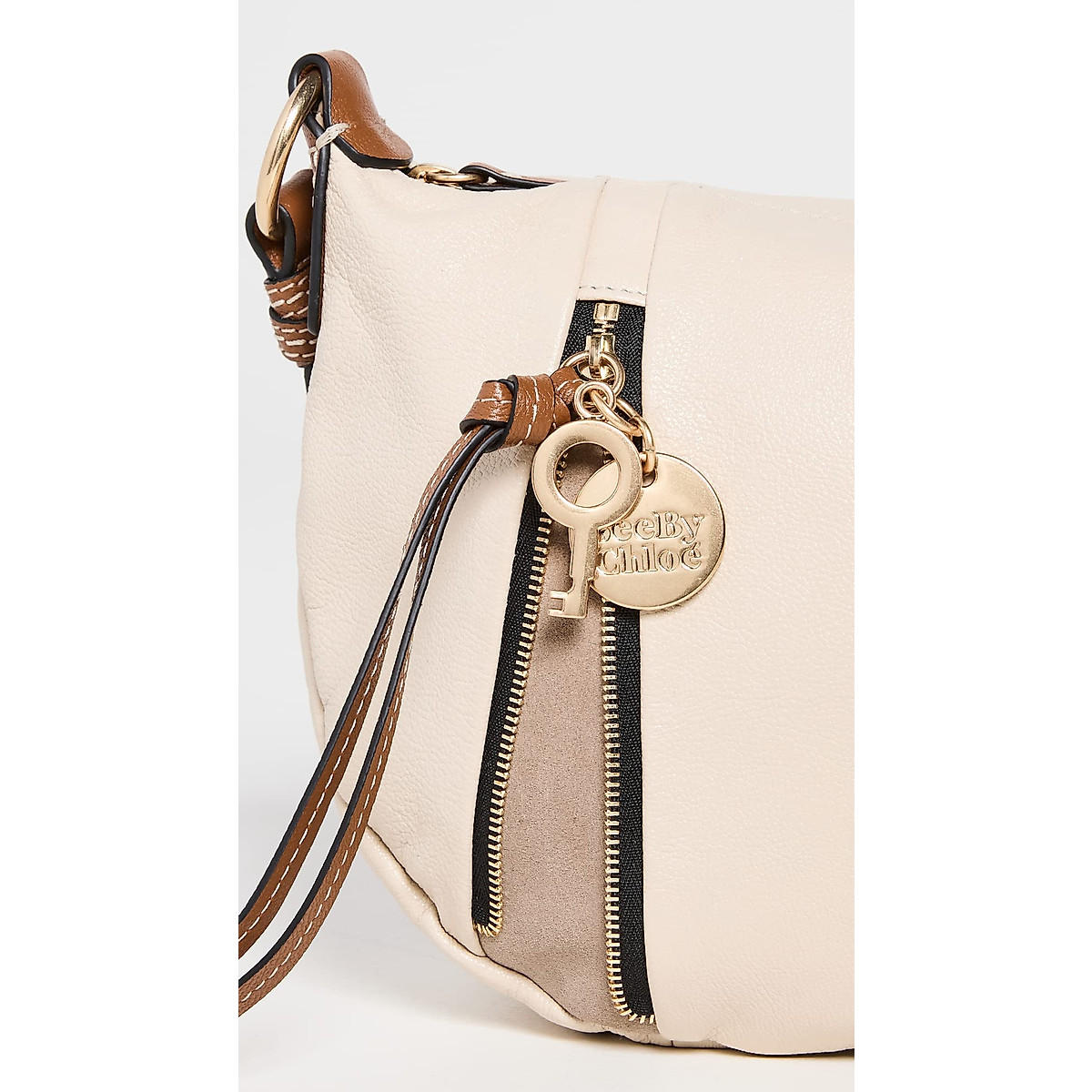 See by Chloe Indra Moon Bag Cement Beige One Size