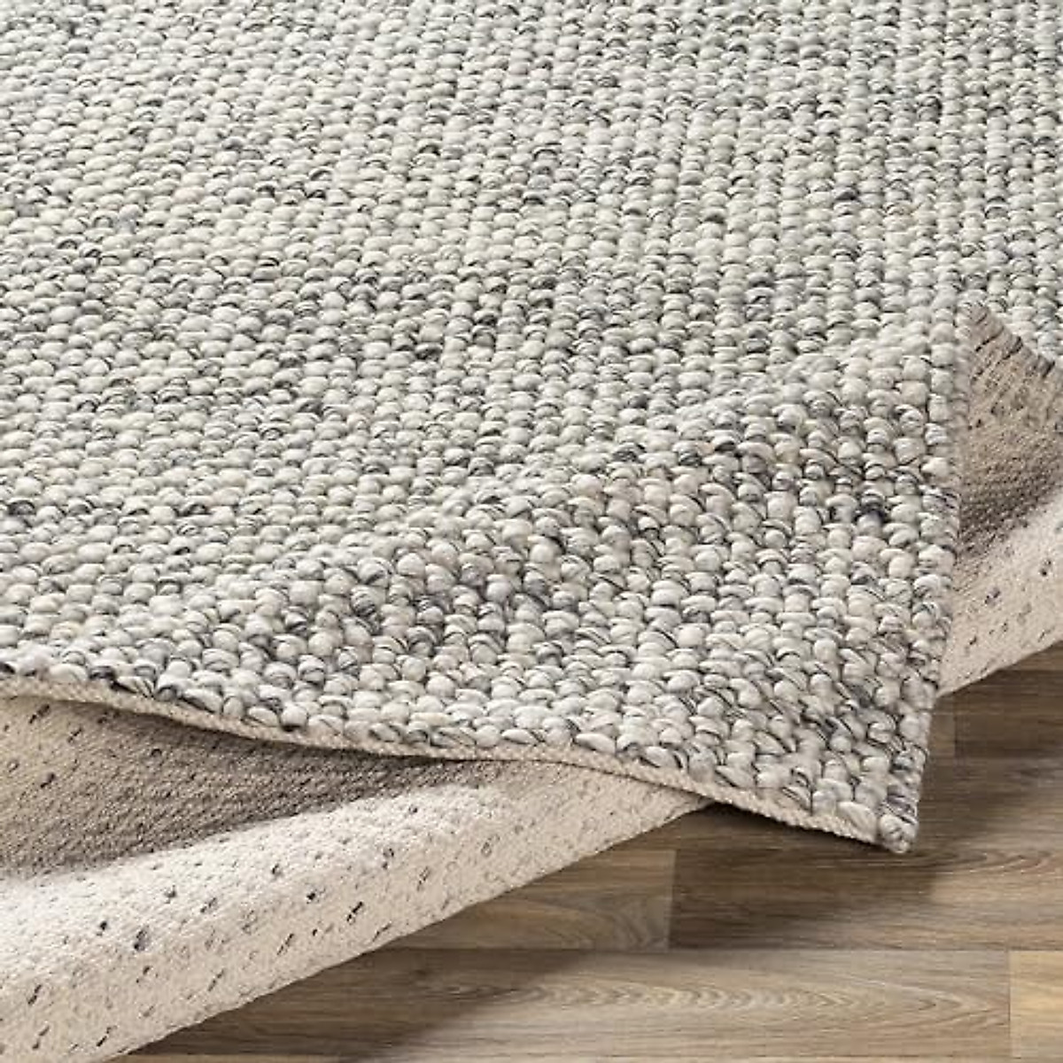 Mark&Day Area Rugs, 8x10 Keynsham Modern Charcoal Area Rug, Grey Ivory Carpet for Living Room, Bedroom or Kitchen (8' x 10')