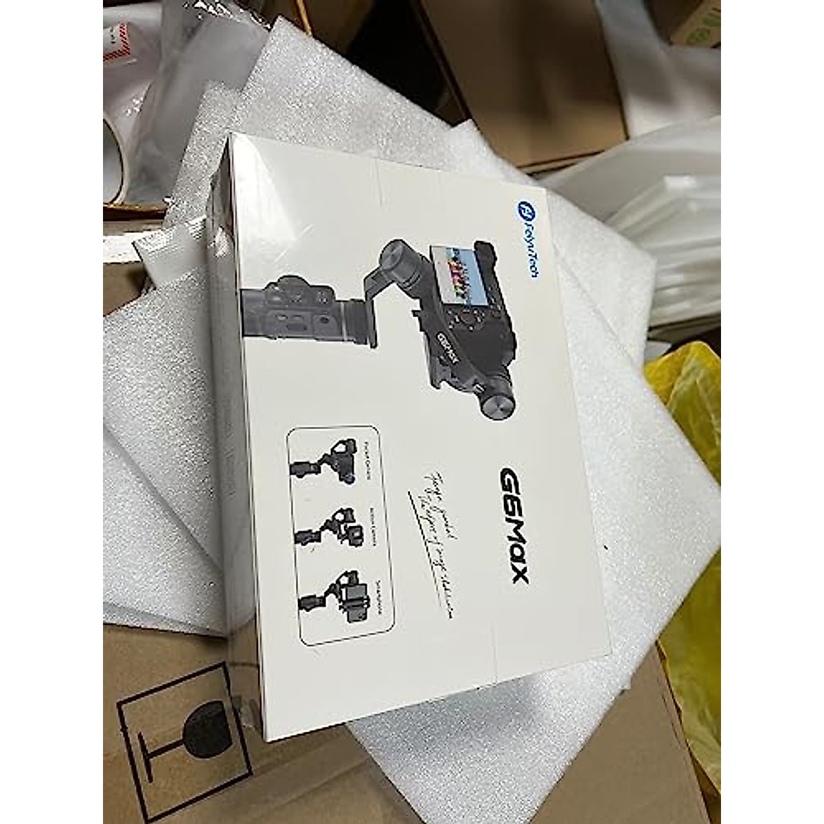 FeiyuTech G6 Max 3-Axis Handheld Gimbal Stabilizer (G6 Plus Upgrade Ver) for Mirrorless Camera Like Sony a7 w/Short Lens,Action Camera Gopro,Smart Phone iPhone 11 Pro Max 8,1.2Kg Payload,Splash Proof