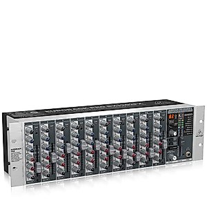 Behringer RX1202FX V2 Premium 12-Input Mic/Line Rack Mixer with XENYX Mic Preamplifiers, British EQ's and Multi-FX Processor