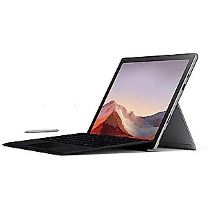 New Microsoft Surface Pro 7 Bundle: 10th Gen Intel Core i5-1035G4, 8GB RAM, 256GB SSD (Latest Model) with Black Type Cover and Surface Pen, 12.3" Touch-Screen Pixelsense Display (Windows Pro)