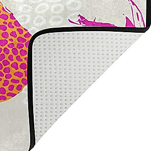 ALAZA Summer Pineapple Fruit Area Rug Rugs Non-Slip Floor Mat Doormats Living Dining Room Bedroom Dorm 31 x 20 inches Home Decor