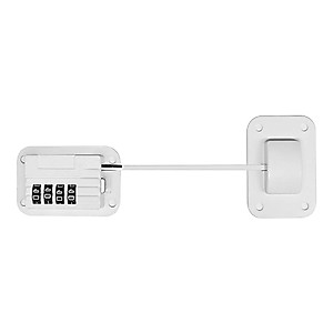 Fridge Lock, Refrigerator Combination Lock, Child Proof Baby Safety Locks, Multi Purpose Cabinet Lock Password Lock File Cabinet Lock, No Keys Needed(White)