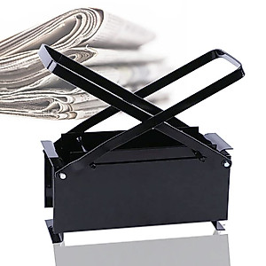 Newspaper Clumping Press, Brick Press Briquette Maker Paper Log Fire Free Recycle Newspaper Eco Fuel Block for Heating Fire Stove