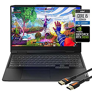 Lenovo Ideapad Gaming3i Gaming Laptop RTX3050| 15.6 FHD 120Hz Refresh Rate | Intel Core i5-12500H 12Core| Backlit Keyboard | Wi-Fi 6 | USB Type C | Windows 11 | HDMI Cable (16GB RAM | 1TB PCIe SSD)