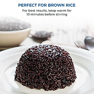 Buffalo Classic Rice Cooker with Clad Stainless Steel Inner Pot (10 cups) - Electric Rice Cooker for White/Brown Rice, Grain - Easy-to-clean, Non-Toxic & Non-Stick, Auto Warmer