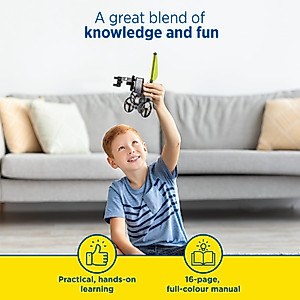 Thames & Kosmos Solar-Powered Rovers STEM Experiment Kit | Build 5 Vehicles & Devices Powered by The Sun | Solar Energy Actvities for Ages 8+