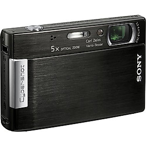 Sony Cybershot DSC-T100 8.1MP Digital Camera with 5x Optical Zoom and Super Steady Shot (Black)