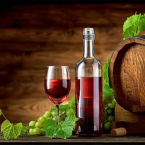 Yardwe 9pcs Wine Bottle Collars Stainless Steel Red Wine Drip Stop Ring Leak- Proof Anti- Overflow Drip Stopper Collars Wine Accessories for Restaurant Kitchen Silver