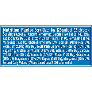 PLANTERS Mixed Nuts, Salted, 27 oz, Resealable Jar - Salted Nuts with Less than 50% Peanuts^ (*Nuts are Measured by Weight), Almonds, Cashews, Hazelnuts & Pecans - Kosher