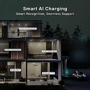 Autel MaxiCharger Home Electric Vehicle (EV) Charger, up to 50 Amp, 240V, Level 2 WiFi and Bluetooth Enabled EVSE, Hardwired, Indoor/Outdoor, 25-Foot Cable with Separate Holster, Silver