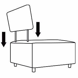 ZAFLY Modular Sectional Sofa Couch, U/L Shaped Couch with Oversized Seats, Ottoman, Convertible Modern Linen Fabric Reversible Chaise, Sofa Sleeper for Living Room, Apartment 120.4" W (Light Gray)