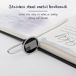 2nd Amendment American Flag Elegant Bookmarks Metal Book Markers for Women and Men Booklovers