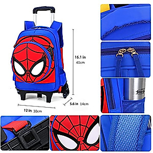 Six Wheels Trolley Suitcase School Bags For Boys Girls Oxford Vacation Rolling Backpack Kids Traveling Luggage
