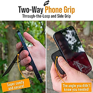 Scooch MagSafe Wallet for Men and Women [MagWallet] for iPhone with Phone Stand and Phone Grip [Car Mount Compatible] Hidden Wallet, Holds 3 to 4 Cards, 5-in-1 MagSafe Card Holder (Black)