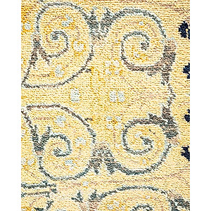 Solo Rugs One of a Kind Hand Knotted Hand Made Wool Traditional Oriental Mogul Gray 8 x 10 Area Rug