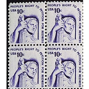 Right to Petition for Redress Set of 4 x 10 Cent US Postage Stamps Scot 1592 by US Postal Service
