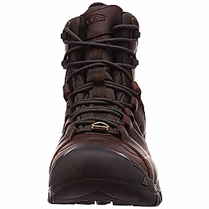 KEEN mens Targhee Lace High Polar Waterproof Insulated Snow Boots, Cocoa/Mulch, 10.5 US