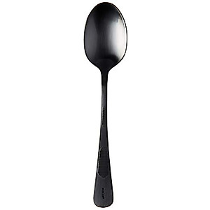 Mercer Culinary 18-8 Stainless Steel Plating Spoon, 7-7/8 Inch, Matte Black