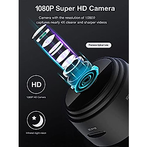 senri Mini Security Camera, 1080P HD WiFi Home Indoor Outdoor Camera for Baby/Pet/Nanny, IP Camera Remote Viewing for Security with iOS,Android Phone APP