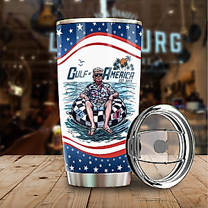 Gulf Of America Tumbler 20oz Stainless Steel Insulated Tumbler Coffee Mug
