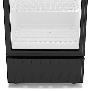 KoolMore Commercial One Glass Door Display Upright Beverage Refrigerator Cooler Merchandiser - 12 Cu. Ft [Black] (MDR-1GD-12C)