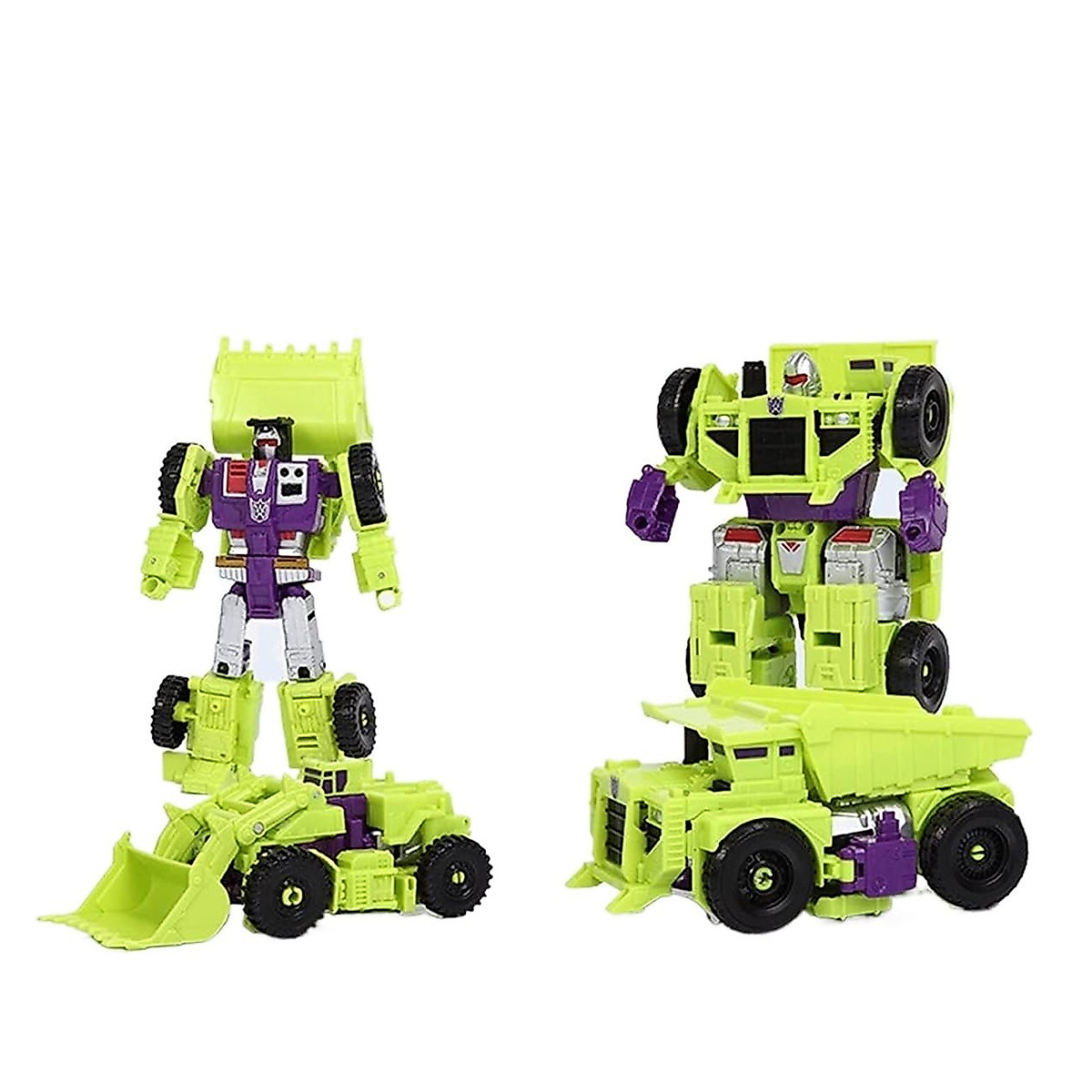 Transformer Hercules Toy Destruction Transformer 6 Fit Transformer Engineering Truck Crane Bulldozer Forklift Mixer Combination Toy KO Robot 11.8 Inches
