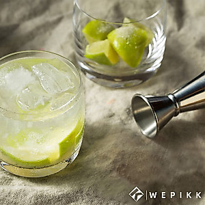 Wepikk Cocktail Shaker Set Bar Tools Mixology Bartender Kit Stainless Steel Drink Mixer Portable Carry Bag Travel Kit 25.4 oz Martini Whisky Mojito Margarita Tequila