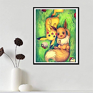 DIY 5D Diamond Painting Kits for Adults,Full Drill Embroidery Paint with Diamond for Home Wall Decor 12X16 Inch