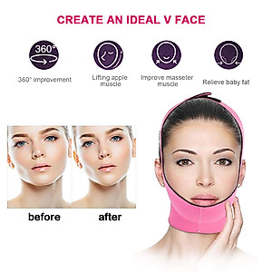 Face Slimming Belt, Bandage Belt Mask Face- Double Chin Skin Strap for Women Ideal Gift